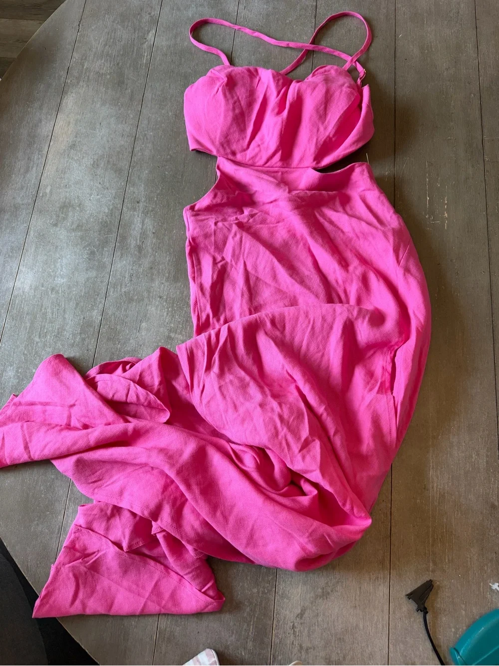 Showpo. | Pants & Jumpsuits | Showpo Hot Pink Maxi Dress | Poshmark